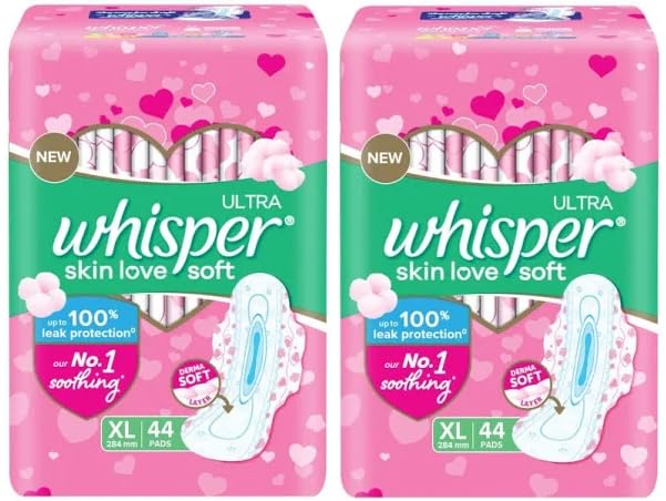 Buy Whisper Ultra Softs Airfresh XL 44+44 units (pack of 2) XL for ...