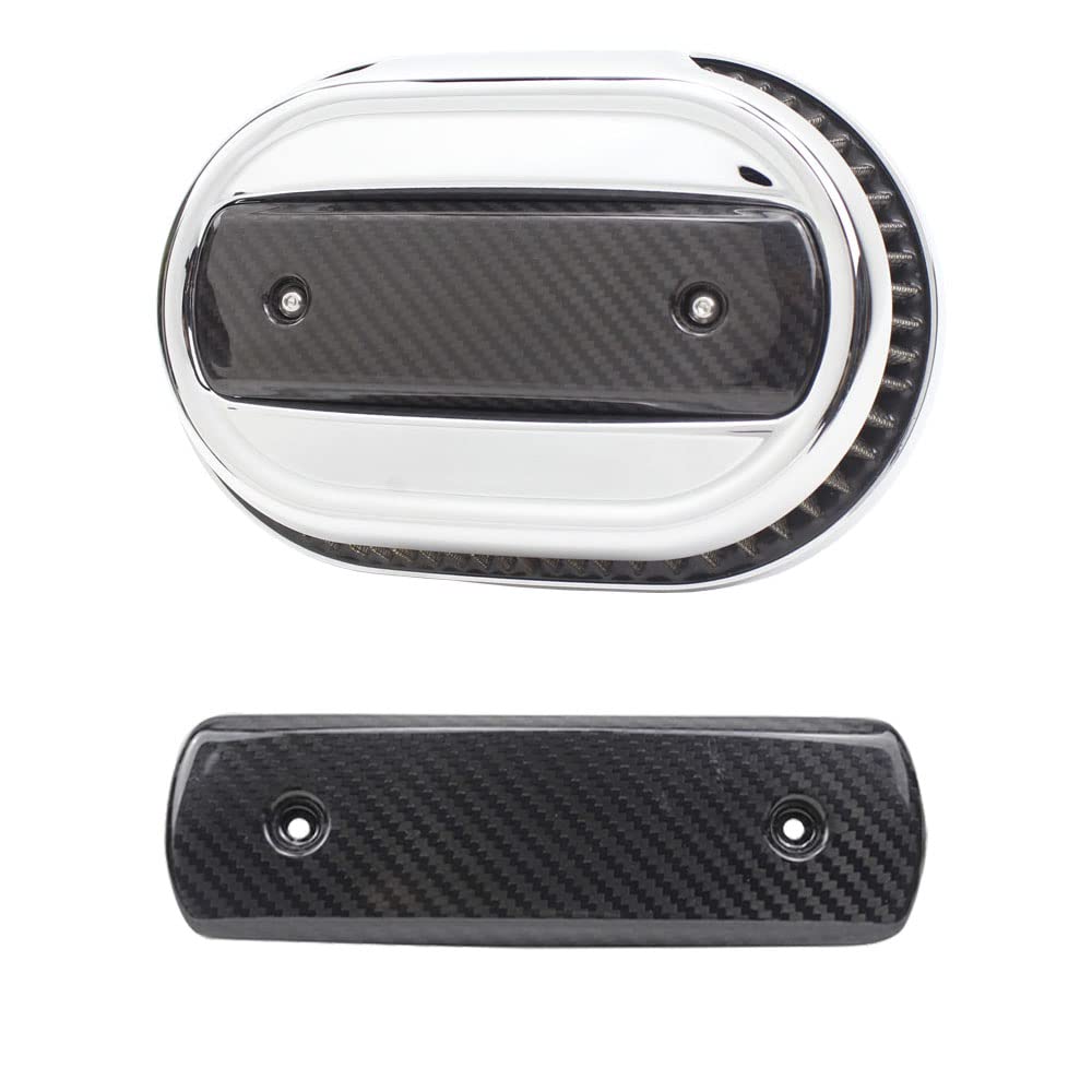 Amazon.com: POWER JAMES Black Carbon Fiber Air Filter Trim Cover for ...