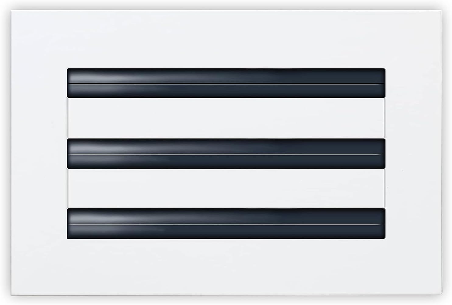 BUILDMART - 10x6 Modern AC Vent Cover - Decorative White Aluminum Air ...