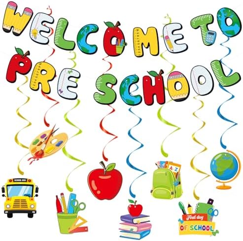 Amazon.com: Welcome to PRE-K Banner - Back to School Decorations ...