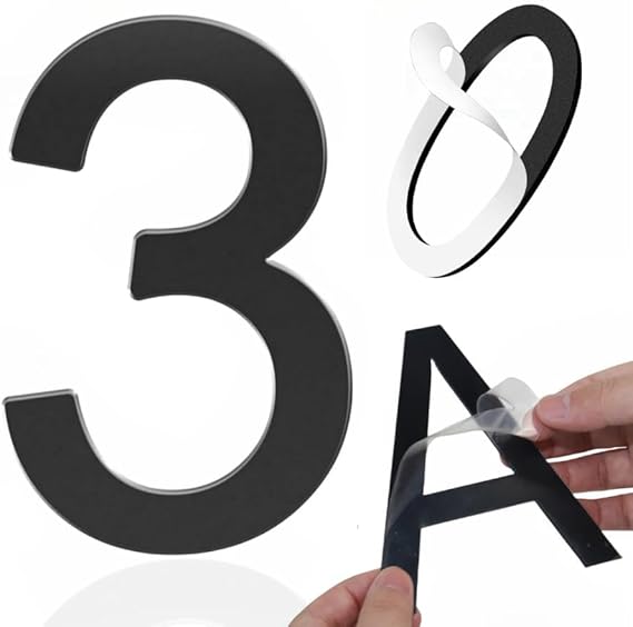 Amazon.com: Self Adhesive House Number 4 Inch House Numbers for Outside ...