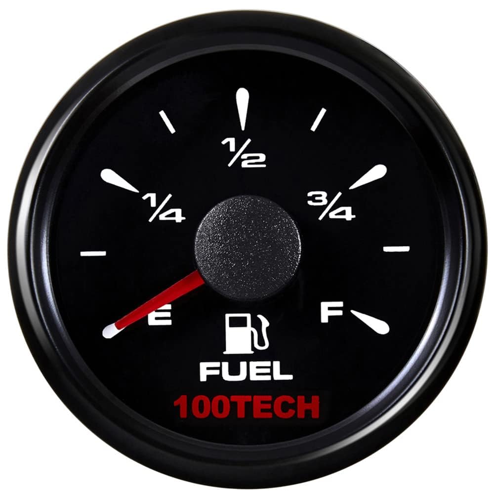 Amazon.com: 100TECH Fuel Gauge 0-90ohm Marine Fuel Level Gauge 52mm 2-1 ...