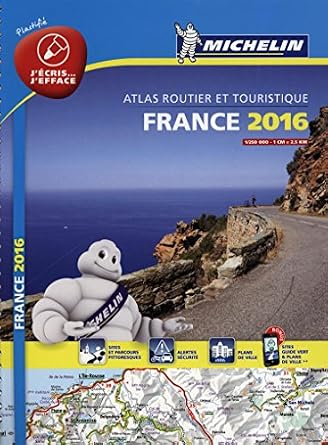 Amazon.com: Michelin France 2016 Atlas - Laminated A4 Spiral (Michelin ...