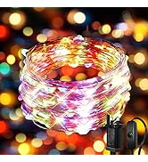 FANSIR String Lights, 23ft 50 Fairy Lights Outdoor Solar Powered Led ...