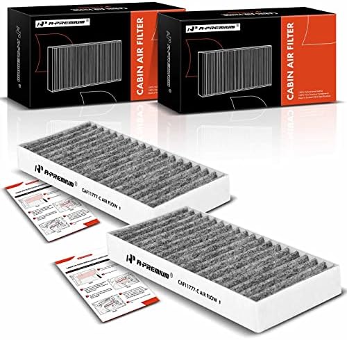 A-Premium 2-PC Cabin Air Filter with Activated Carbon Compatible with ...