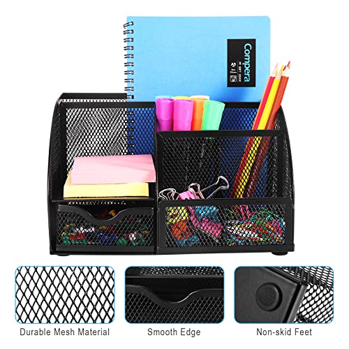 Snapklik.com : Comix Mesh Desktop Organizer Caddy For Office