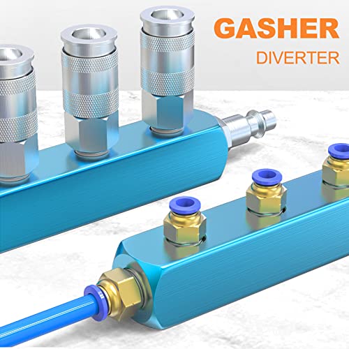 Snapklik.com : 4PCS Aluminum 3 Way 6 Port Pneumatic Manifold Air ...