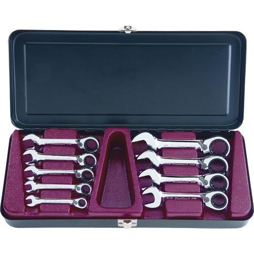 Proto BW-2250R 9 Piece Stubby Reversible Ratcheting Wrench Set: Amazon ...