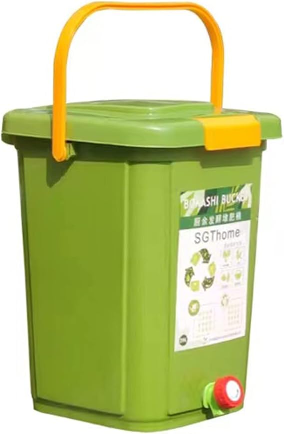 Amazon.com : Compost Bin Food Waste Bin Kitchen Compost Caddy, Indoor ...