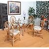 Amazon.com - kingrattan.com Rattan Dining Furniture 5 Piece Set (#2401H-IS) - Table & Chair Sets