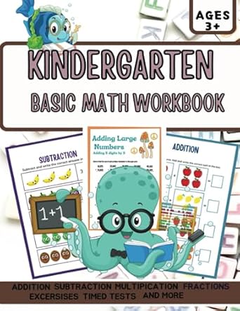Kindergarten Basic Math Activity Workbook for kids 3+ yrs: Learning ...