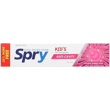 Amazon.com: Spry All Natural Kids Fluoride Free Toothpaste Anti-Plaque ...