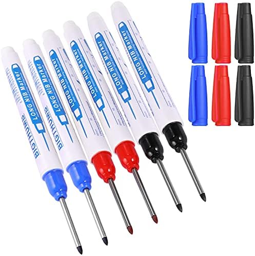 9 Pièces Marqueurs Trou Profond, Stylo Marqueur Charpentier, Marqueur ...