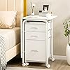 Amazon.com: Tangkula White Folding Desk with 3 Drawers, Mobile Home ...