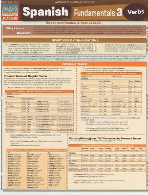 Spanish Fundamentals 3 Verbs[CHART-QUICKSTUDY SPANISH FUNDA][Other ...