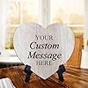 Amazon.com: Custom Personalized Heart Shaped Table Sign - Rustic Wood ...