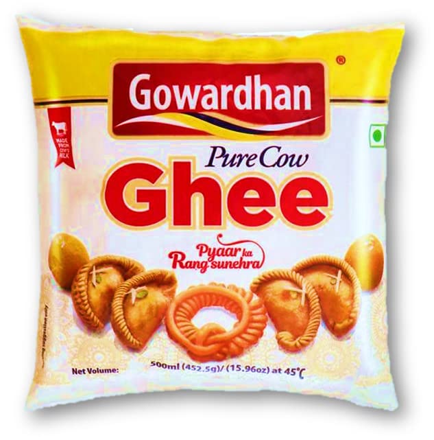 Gowardhan Pure Cow Ghee 500ml Unique : Amazon.in: Grocery & Gourmet Foods