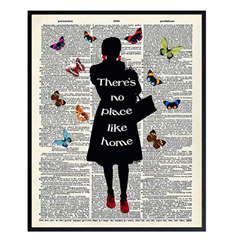 Amazon.com: Wizard of Oz Quote, Dictionary Art, Theres No Place Like ...