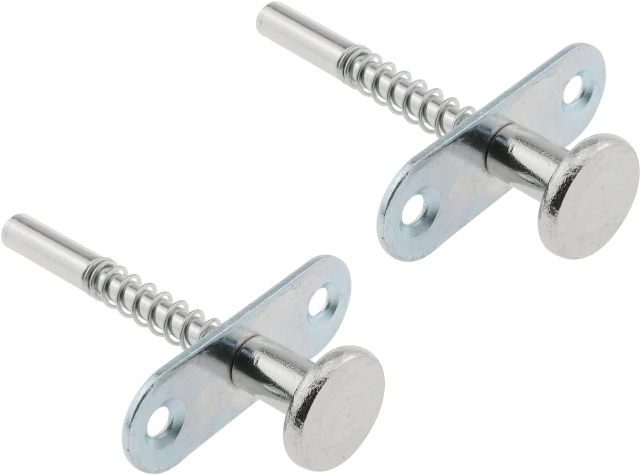 HJGarden 2pcs Stainless Steel Plunger Latches Spring-Loaded Spring ...