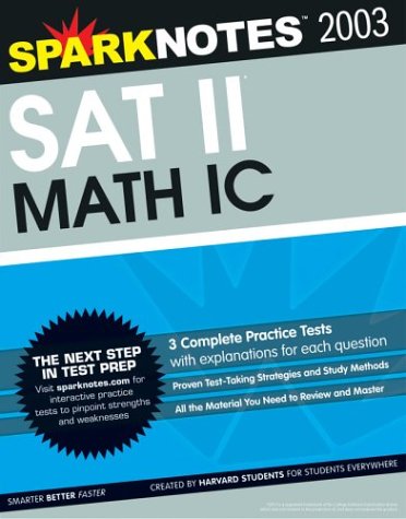 SAT II Math Ic (SparkNotes Test Prep): SparkNotes: 9781586634285 ...
