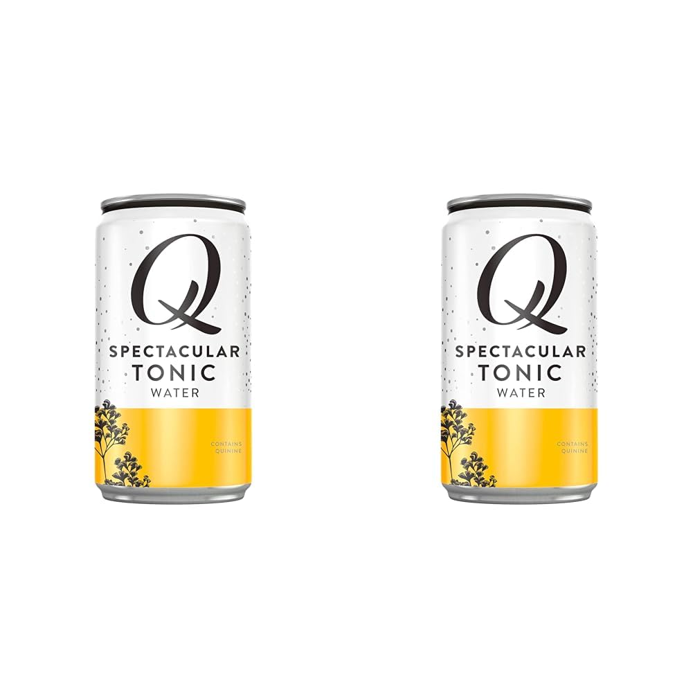 Q Mixers Tonic Water, Premium Cocktail Mixer, 7.5 oz (12 Cans) (Pack of ...