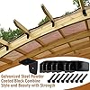 Amazon.com: MorningRo 12 Pcs Black Pergola Hardware Rafter Clips ...