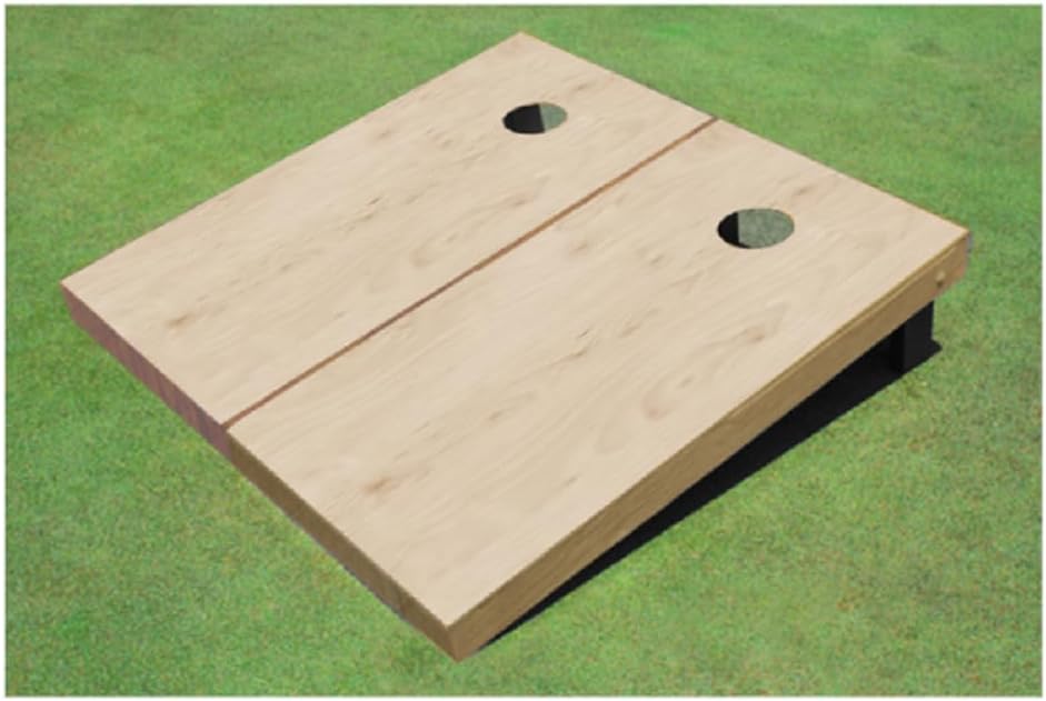 Amazon.com : Solid Wood Premium Cornhole Set, Non-Painted/Unfinished ...