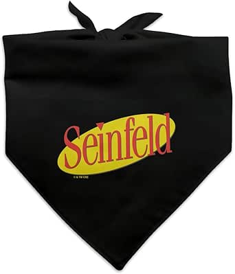 Amazon.com: GRAPHICS & MORE Seinfeld Logo Dog Pet Bandana - Black : Pet ...