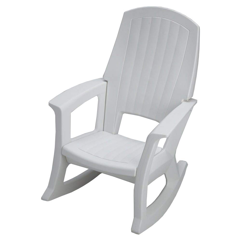 Buy Semco Plastics Rockaway Heavy Duty Resin Outdoor Rocking Chair, Low ...