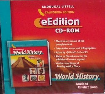 McDougal Littell World History: eEdition CD ROM Grade 6 Ancient ...
