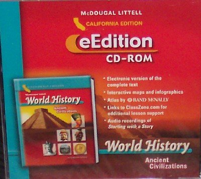 McDougal Littell World History: eEdition CD ROM Grade 6 Ancient ...