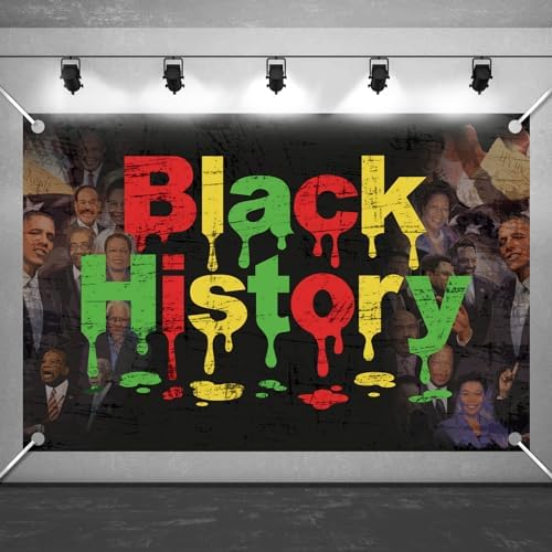 Amazon.com: Black History Month Backdrop, 71"X43" Black History Month ...