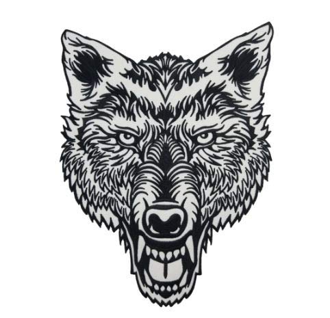 Wolf Head Tattoo On Back