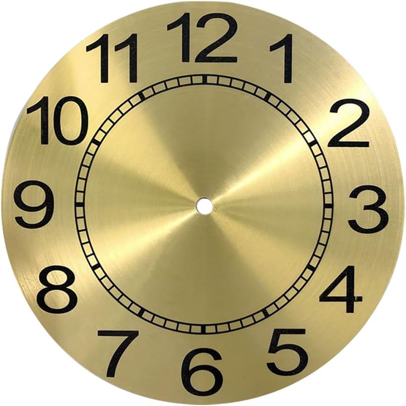 Amazon.com: BESPORTBLE Aluminum Quartz Clock Dial Replacement, Golden ...