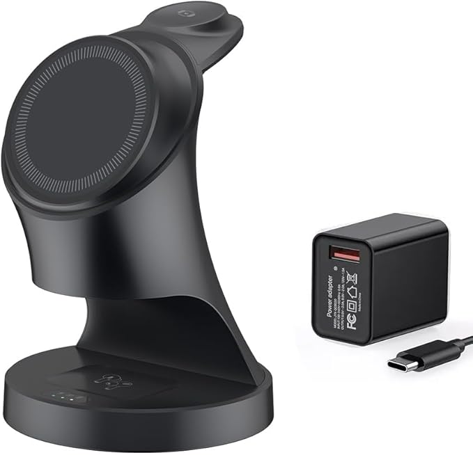 Amazon.com: Wireless Charger,3 in 1 Magnetic Wireless Charger Stand ...
