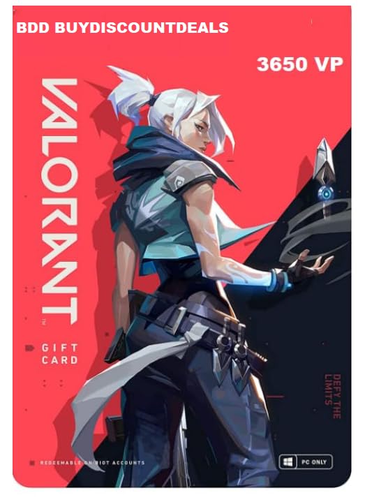 Valorant Gift Code 3650 VP Valorant Points PC Code PC Code Only ...