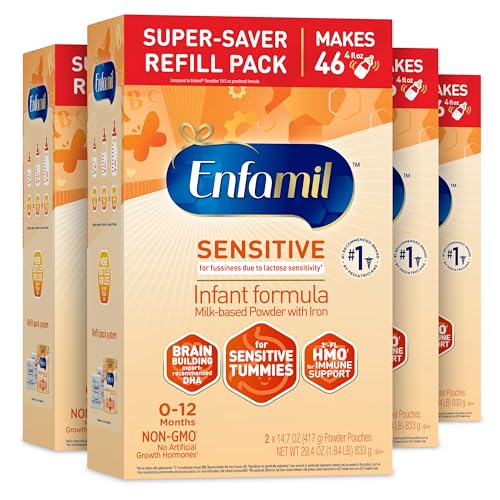 Enfamil Sensitive Baby Formula with DHA, Iron & Prebiotics to help ...