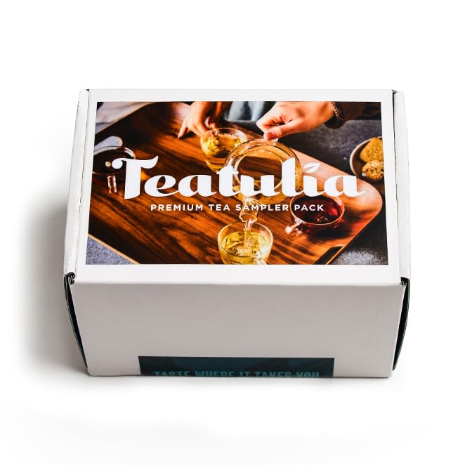 Amazon.com : Teatulia Premium Sampler Tea Box | Variety Teabag Gift ...