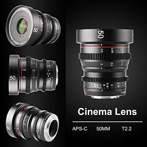 Snapklik.com : 50mm T22 Mini Manual Focus Wide-Angle Cinema Lens For ...