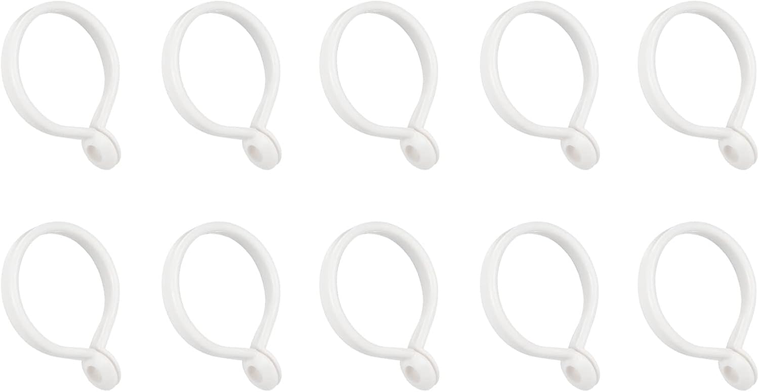 Amazon.com: METALLIXITY Curtain Rings, (1.34 Inch) 10Pcs, Plastic ...
