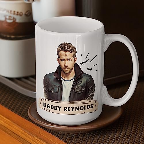Amazon.com: Switzer Kreations Ryan Reynolds Mug, Daddy Reynolds Mug ...