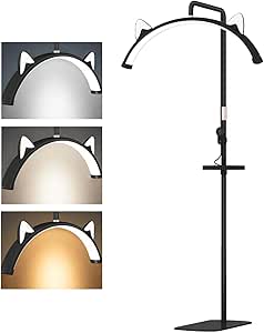 LMRXOFE Eyelash LED Floor Light 28in, Tattoo & PMU Lamp with Cat Ears ...