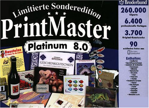 Amazon.co.jp: PrintMaster Platinum 8.0 Special Edition. 11 CD- ROMs ...