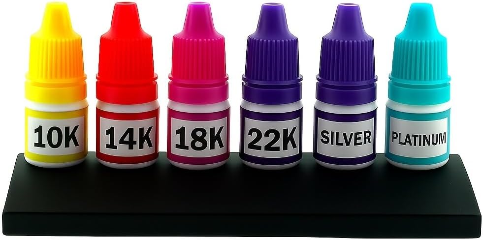 Amazon.com: ﻿ Gold, Silver & Platinum Testing Kit 10k 14K 18K 22K .999 ...