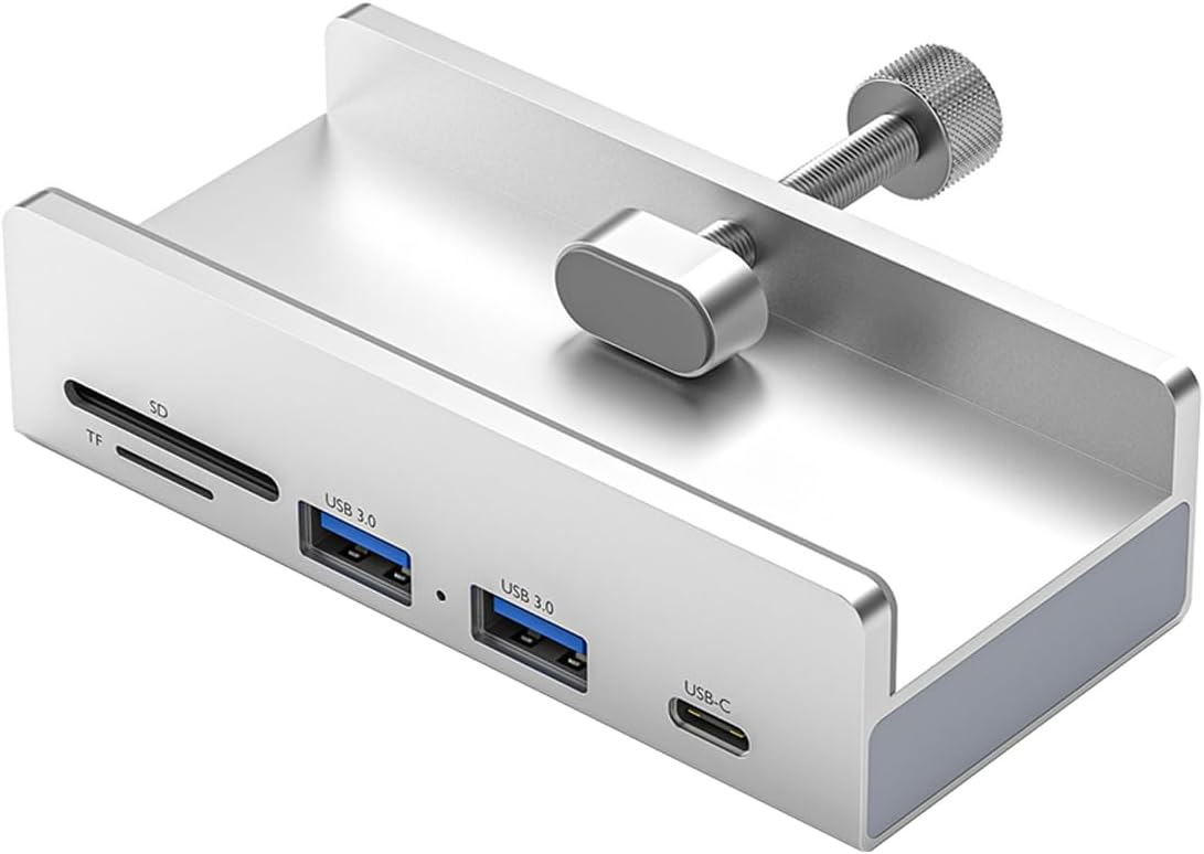 HSTHE Sea USB Hub with SD TF Card Reader - Aluminum USB Hub Clamp ...