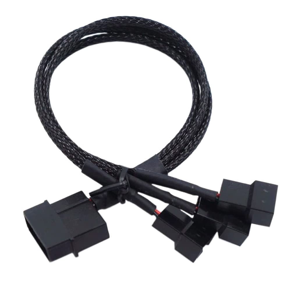 Buy 4 Pin Molex to 4 Pin PMW PC Case Fan Power Adapter Cable, 3 Pin / 4 ...