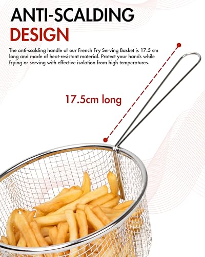 Pendeford Housewares Chip Frying Basket with Handle - Stainless Steel ...