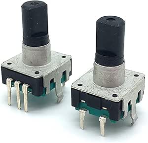Amazon.co.jp: Rotary Potentiometer, 5pcs 360 Degree Rotary Encoder EC12 RE12 Audio Encoder ...