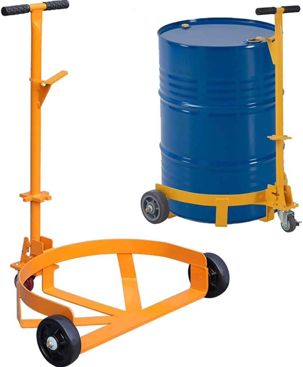 Manual Heavy Duty Oil Drum Cradle, Low Profile Steel Oil Drum Caddy ...