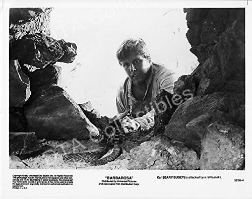 MOVIE PHOTO: BARBAROSA-1982-GARY BUSEY-B&W 8"x10" MOVIE STILL-SNAKE FN ...